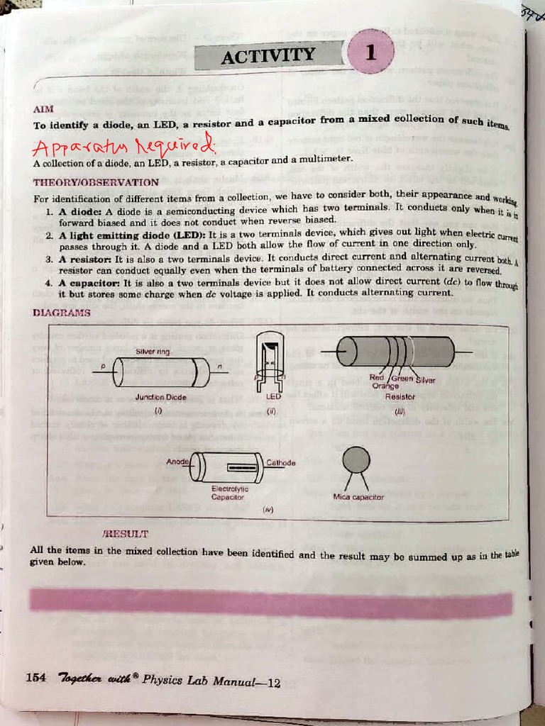 Physics Record | PDF | Diode | Electrical Resistance And Conductance
