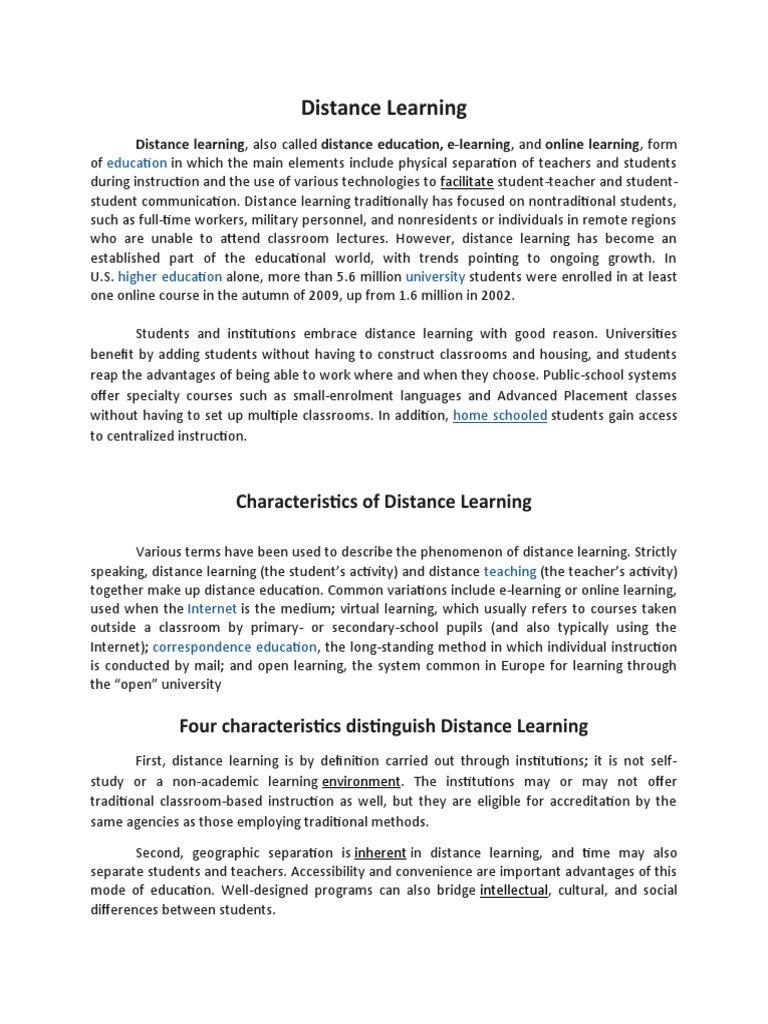Handout No. 3 (ED 108 - Finals) | PDF | Distance Education ...