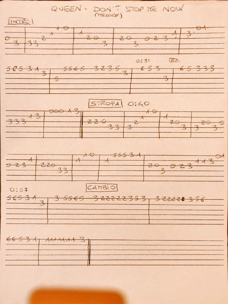 Queen - Dont Stop Me Now | PDF