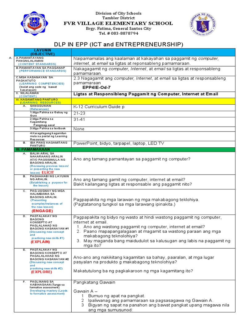 Dlp-Ict Sample | PDF