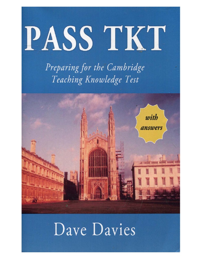 PASS TKT Preparing For The Cambridge Teaching Knowledge Test | PDF