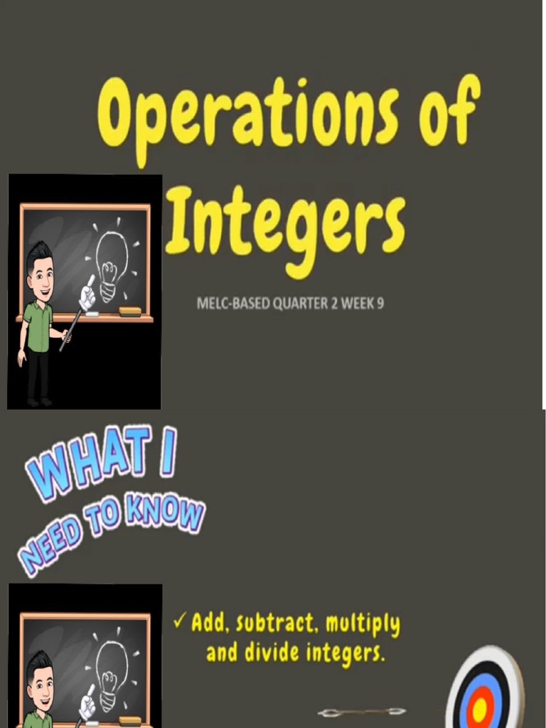 Operation of Integers | PDF
