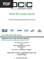 Fast Bus Transfer System (BTS) | PDF | Switch | Electrical Engineering
