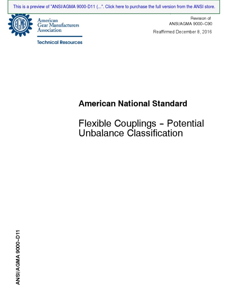 Preview ANSI+AGMA+9000-D11+ (R2016) | PDF | Mechanical Engineering