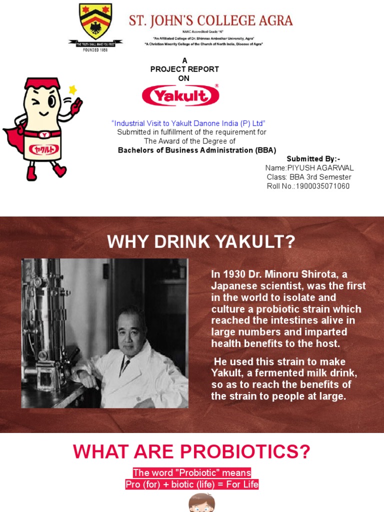 Yakult PPT Piyush Agarwal | PDF