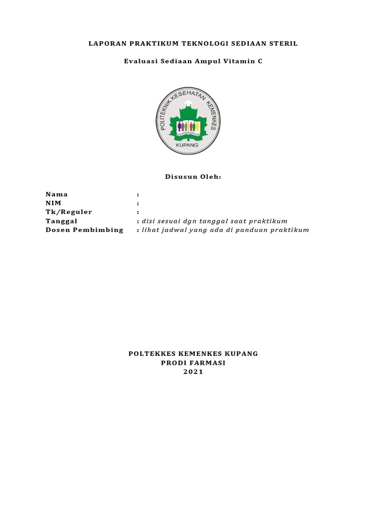 Format Laporan Evaluasi | PDF