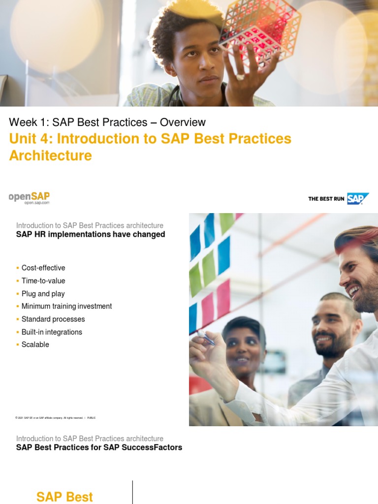 Unit 4: Introduction To SAP Best Practices Architecture | PDF | Databases | Computing