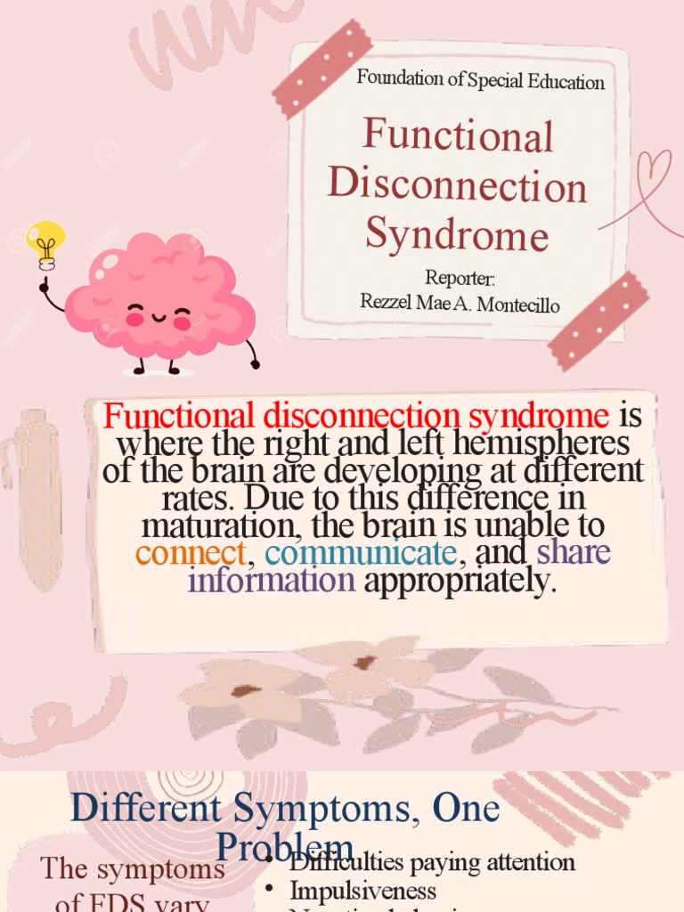 Understanding Functional Disconnection Syndrome | PDF | Lateralization ...
