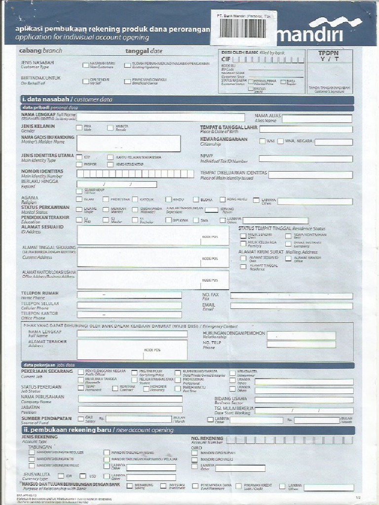 Aplikasipembukaan Rek Idr | PDF