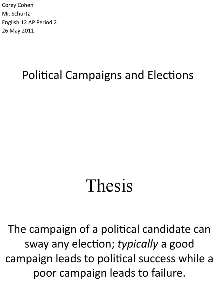 Keys to Successful Political Campaigns | PDF | Associated Press ...