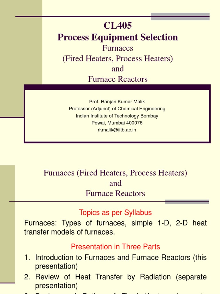 Overview of Process Furnaces and Heaters | PDF | Cracking (Chemistry ...