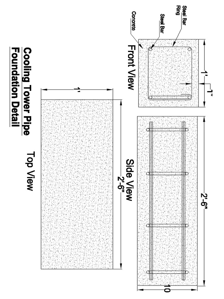 Foundation Drawing For CT Updated | PDF