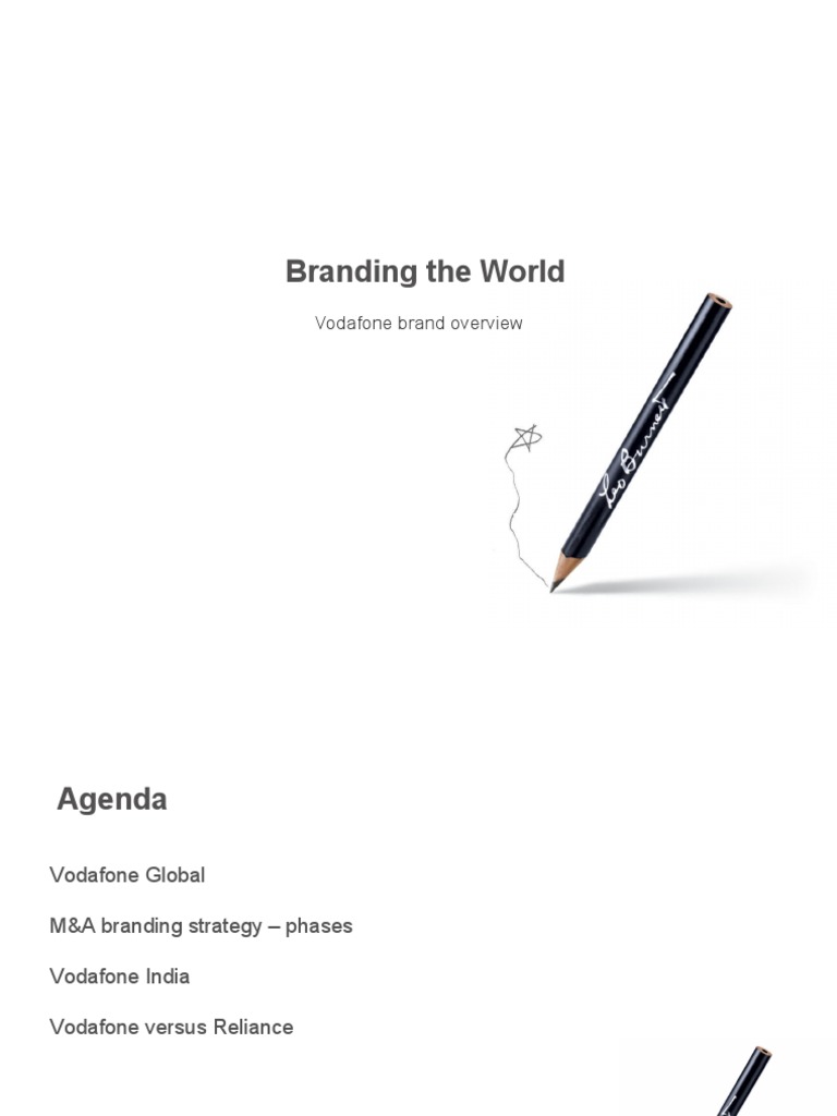 Branding The World: Vodafone Brand Overview | PDF | Brand | Mobile Phones