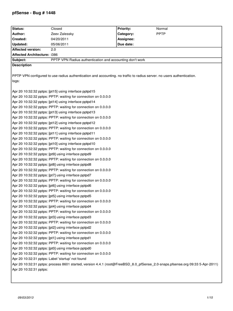 Pfsense 1448 | PDF | Radius | System Software
