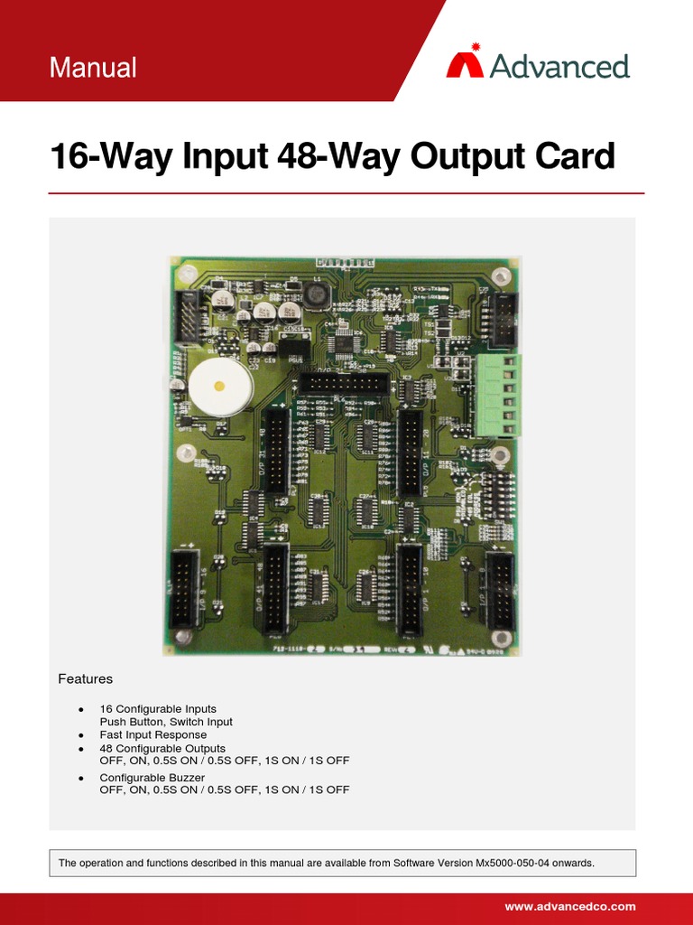 680-198-01A MXP-539 16-Way Input 48-Way Output Card | PDF | Power ...