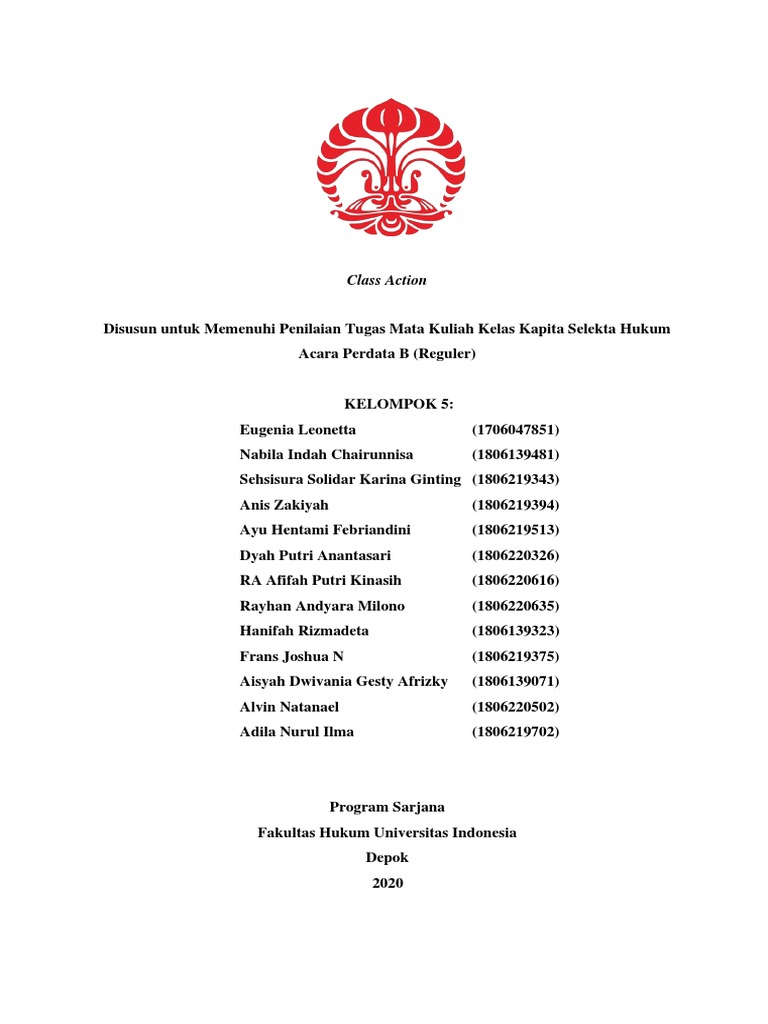 Class Action | PDF | Politik | Ilmu Sosial