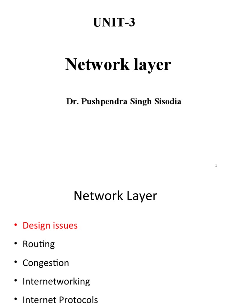 Unit 3 Routing Algorithms Computer Networks | PDF | Routing | Computer ...