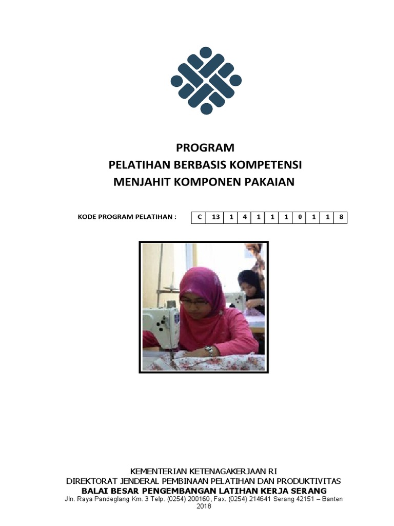 Pelatihan Menjahit Komponen Pakaian | PDF | Teknologi & Rekayasa