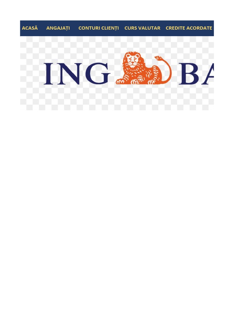 Proiect Banca ING | PDF