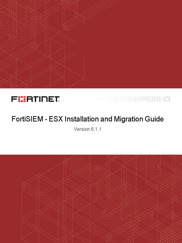 Fortisiem - Esx Installation and Migration Guide | PDF | Computing | Information Technology