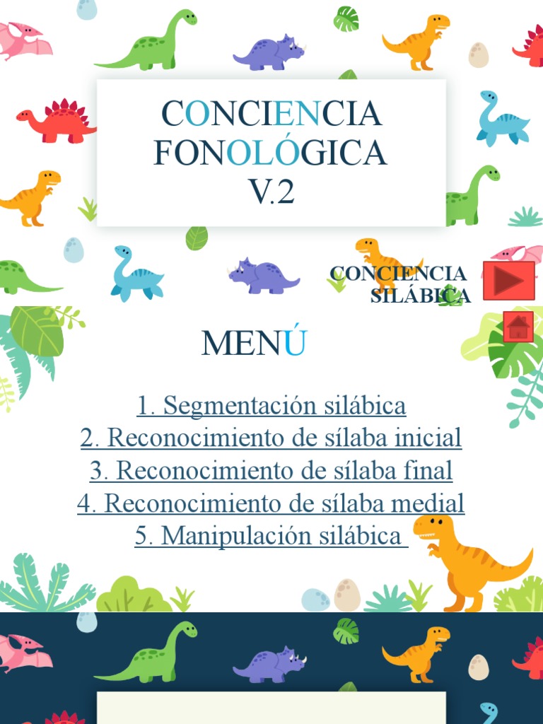 Juegos de Conciencia Silábica | PDF | Sílaba | Voz humana