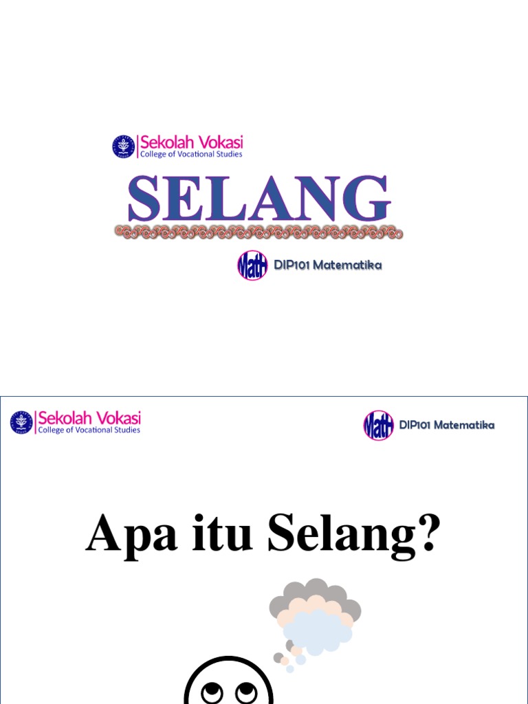 Notasi Selang dalam Matematika | PDF
