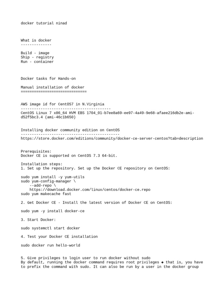 Docker Hands On Experience | PDF | World Wide Web | Internet & Web