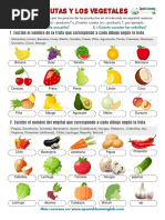 Memorama de Frutas Y Verduras | PDF