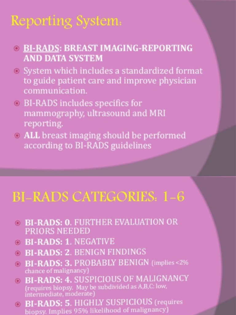 Bi Rads | PDF | Cancer | Causes Of Death