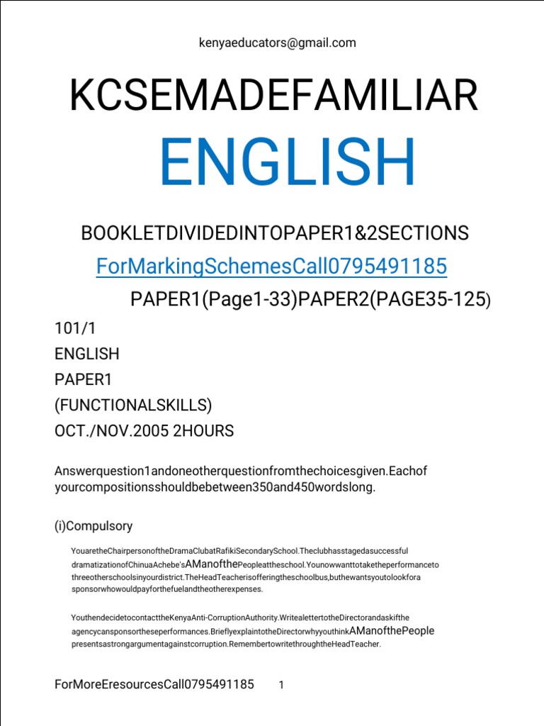 English Made Familiar QNS | PDF