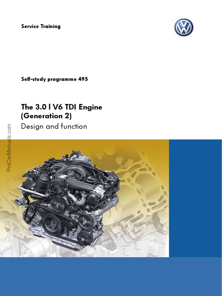 The 3.0 L V6 TDI Engine (Generation 2) : Design and Function | PDF ...
