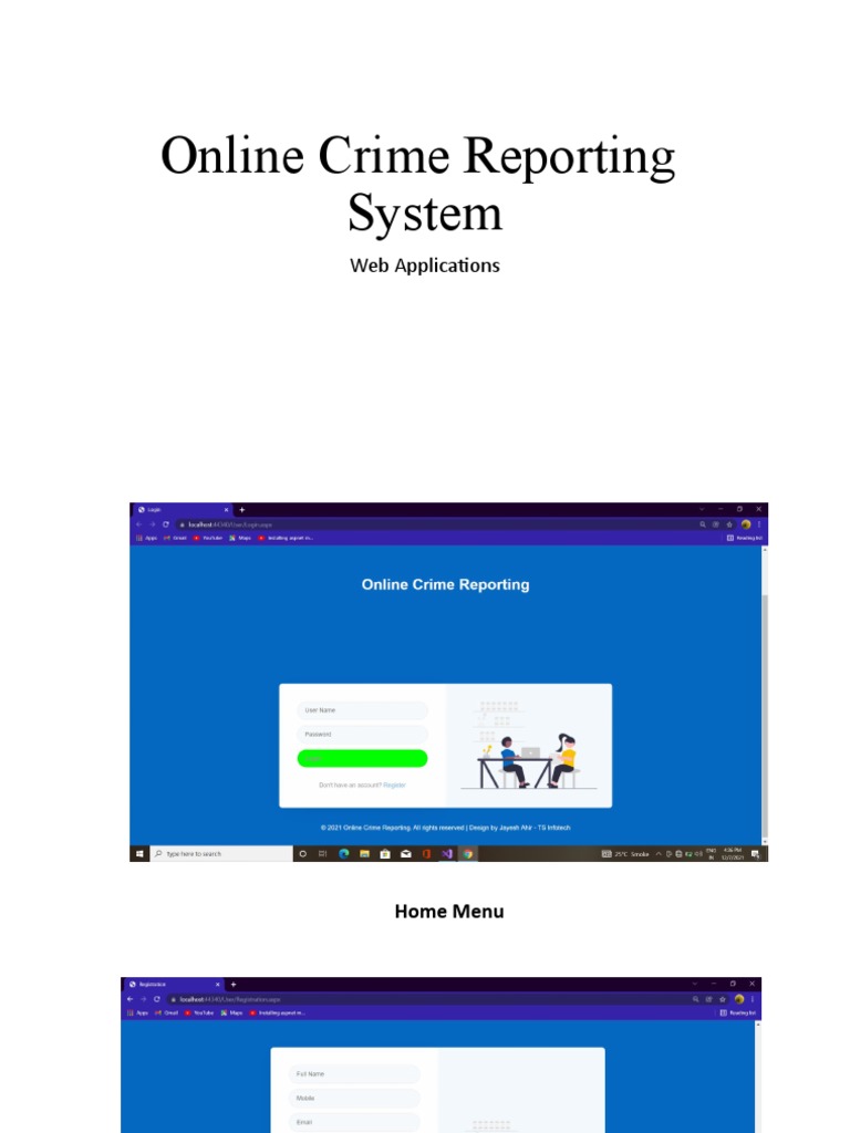 Online Crime Reporting System: Web Applications | PDF
