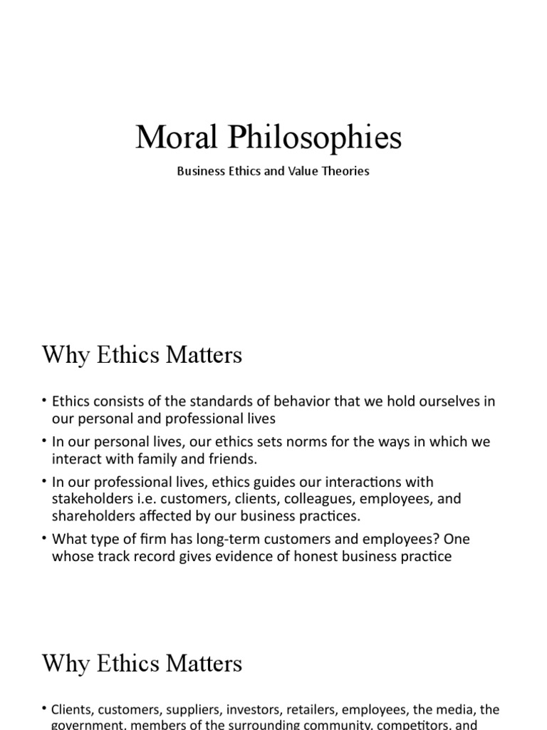 Moral Philosophies CH 2 | PDF | Virtue Ethics | Altruism