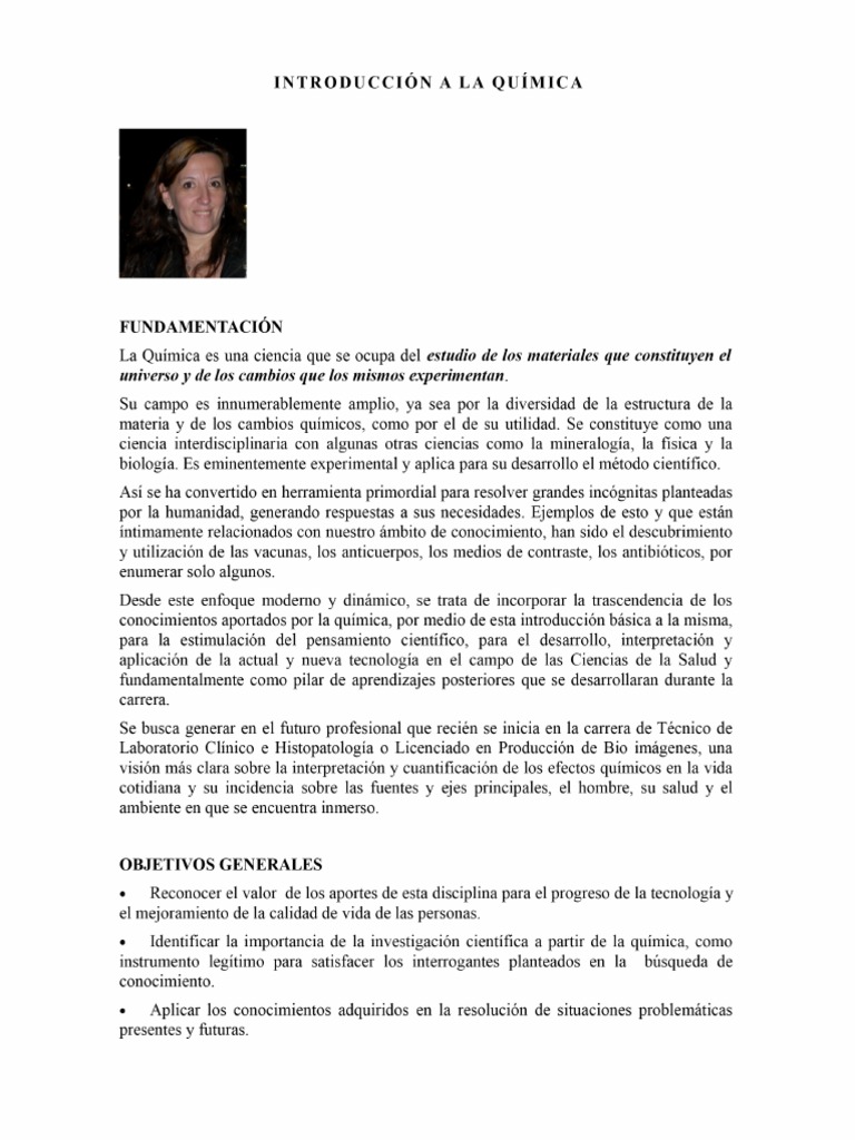 Introduccion A La Quimica | PDF