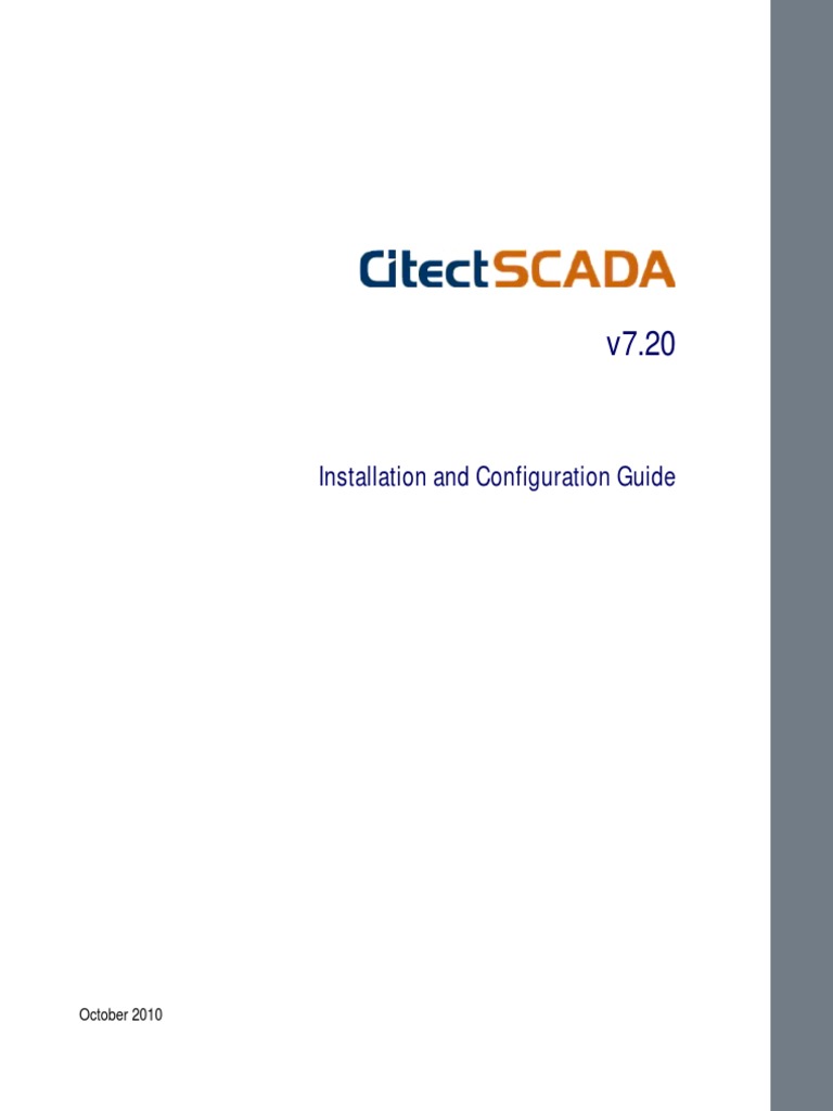 Citect SCADA Installation Guide | PDF | Microsoft Windows | Windows Vista