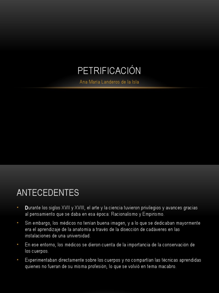 Historia y técnica de la petrificación | PDF