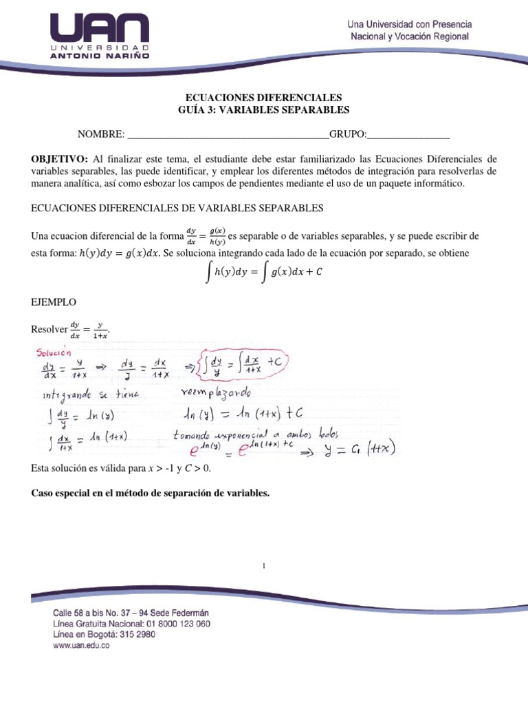 Tema 3 Variables Separables C | PDF