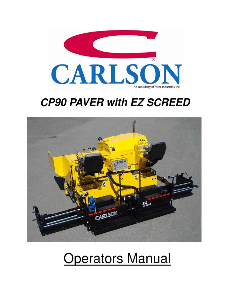 CP-90 Operators Manual | PDF | Engines | Safety