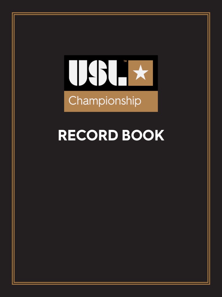 2022 USL Championship Record Book | PDF