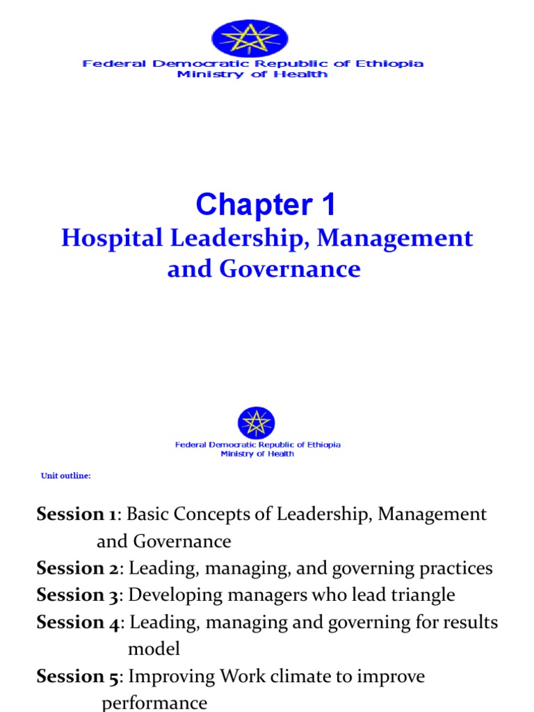 Hospital Leadership and Governance Essentials | PDF | Governance ...