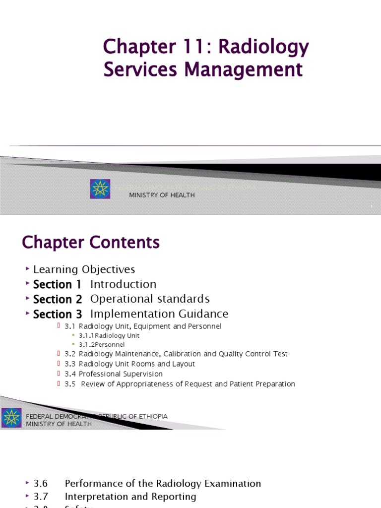 Radiological and Imaging Service Management | PDF | Radiology | Medical ...
