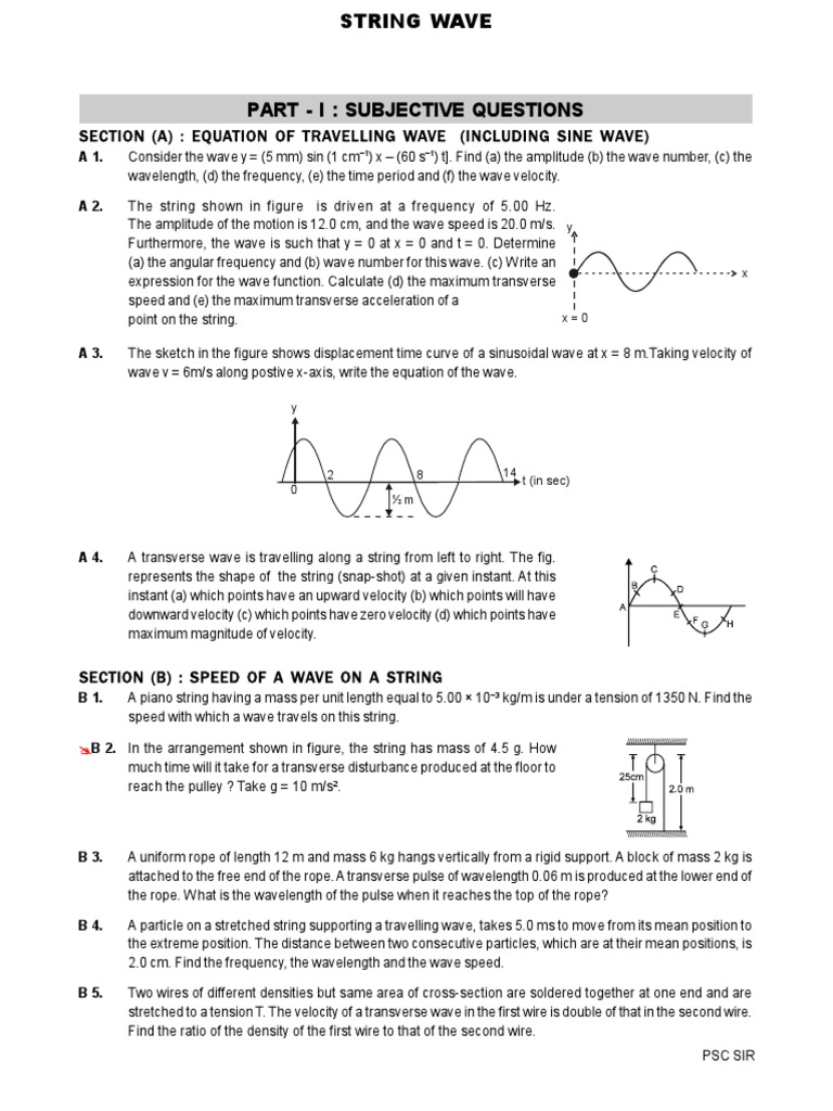 String Waves | PDF | Waves | Wavelength