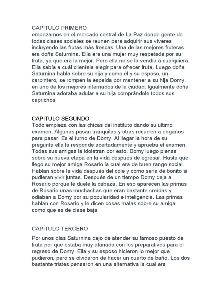 La Nina de Sus Ojos Resumen Capitulos 1 Al 3 | PDF