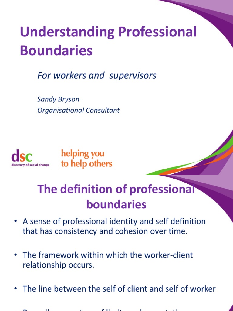 Professional Boundaries in the Workplace | PDF | Psychological ...