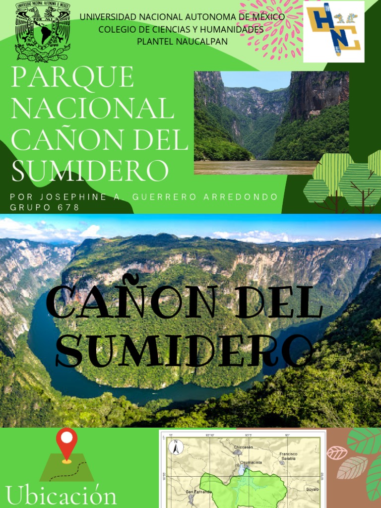Parque Nacional Cañon Del Sumidero | PDF | Entorno natural | Ciencias de la Tierra