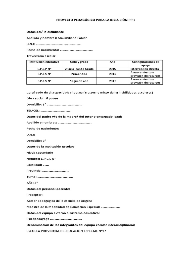 PPI Modelo Secundario | PDF | Aprendizaje | Evaluación PPI Modelo Secundario | PDF | Aprendizaje | Evaluación