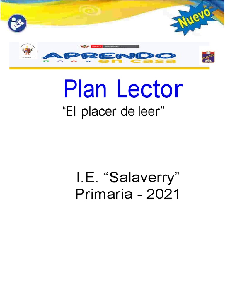 Plan Lector para Sexto Grado | PDF | Educación primaria | Comprensión ...