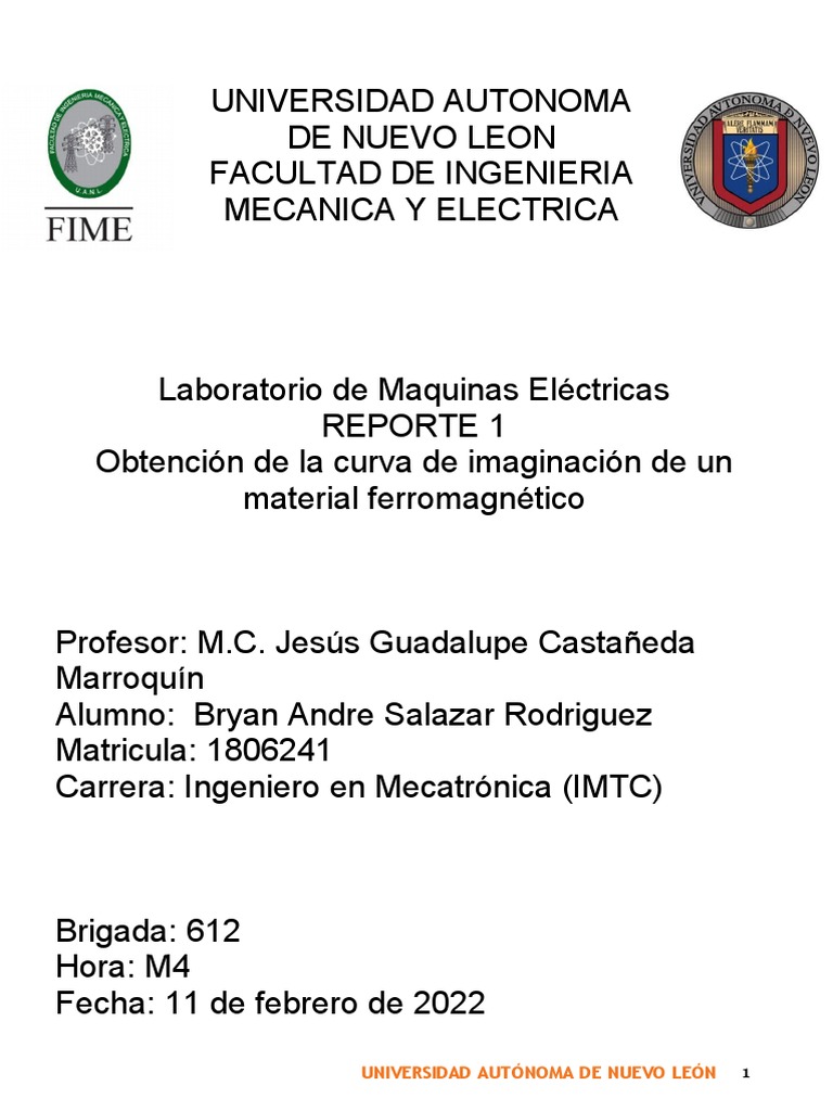 Practica 1 Maquina Electricas | PDF