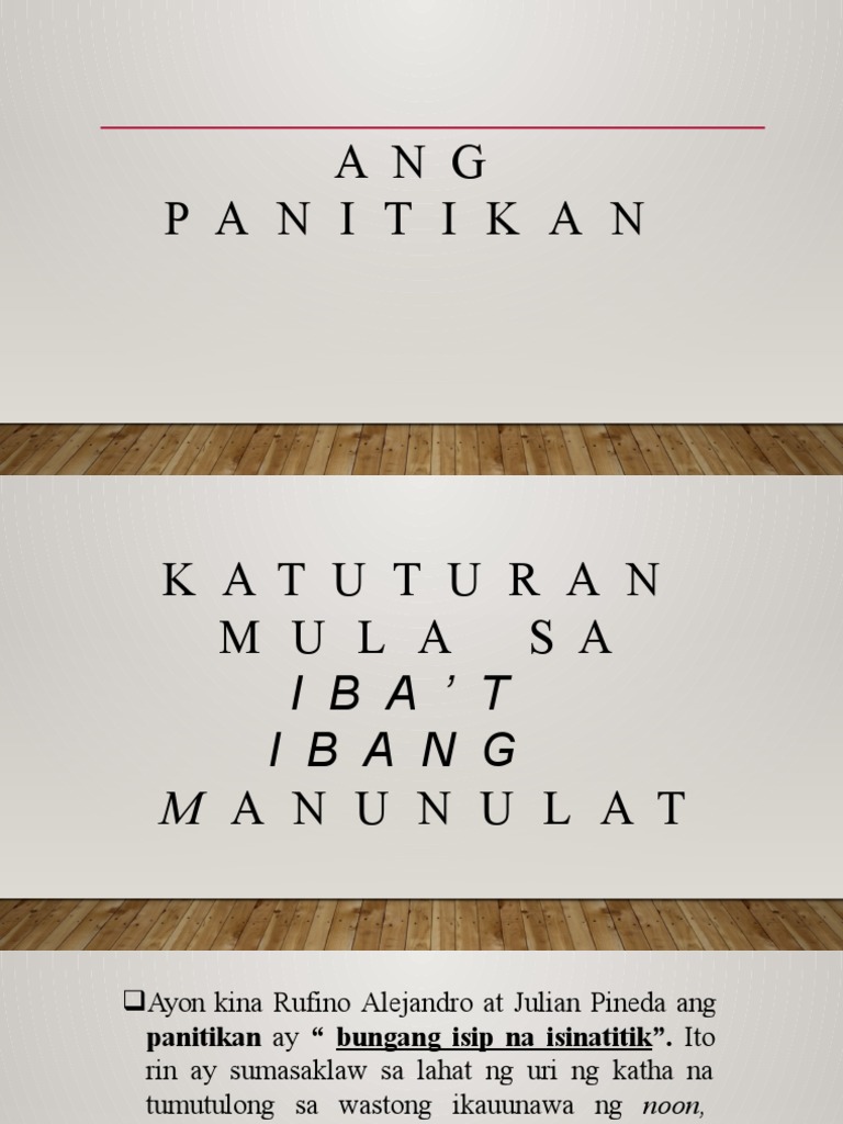 Ang Panitikan 191128123054 | PDF