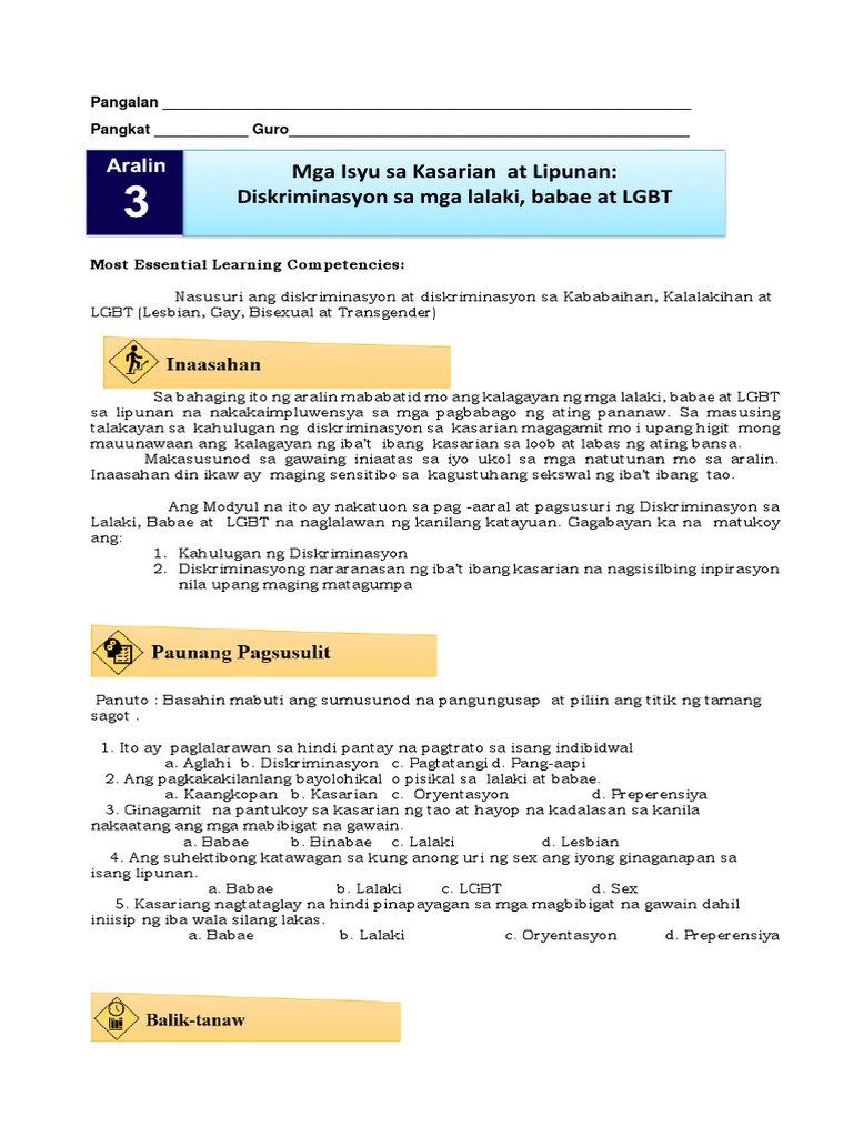 AP 10 Q3 Week 3 1 | PDF